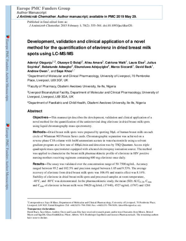 (PDF) Development, validation and clinical application of a novel method for the quantification ...