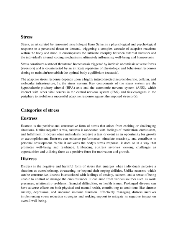 (PDF) Stress