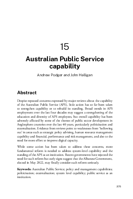 (PDF) Australian Public Service capability
