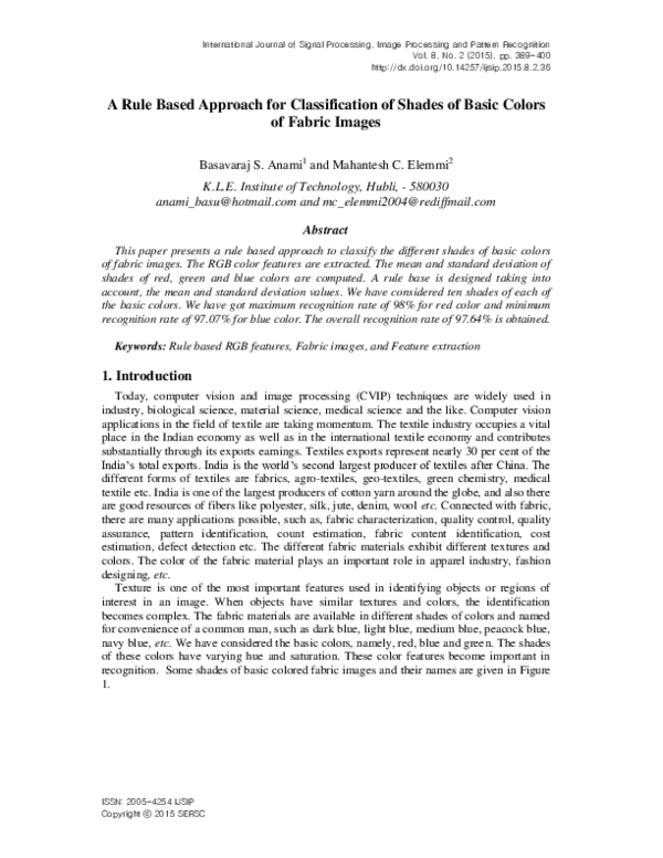 (PDF) A Rule Based Approach for Classification of Shades of Basic ...