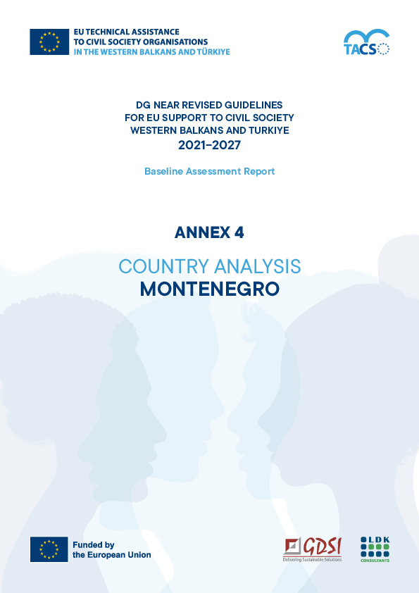 (PDF) ANNEX 4 COUNTRY ANALYSIS MONTENEGRO: DG NEAR Guidelines for EU ...