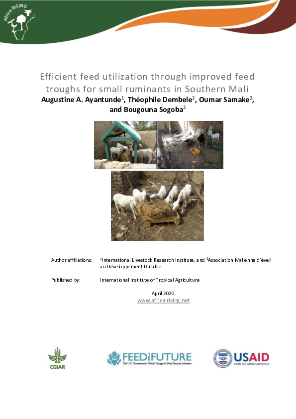 (PDF) Efficient feed utilization through improved feed troughs for ...