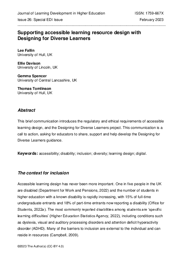 (PDF) Supporting inclusive learning resource design with Designing for ...