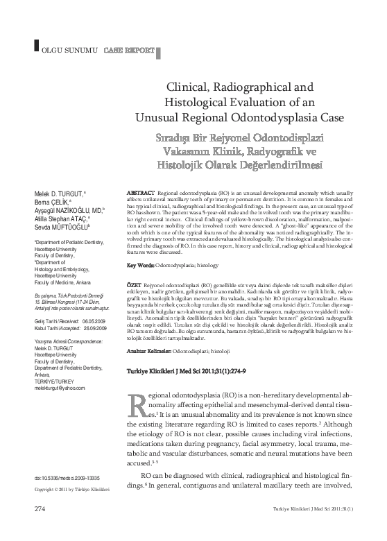 (PDF) Clinical, Radiographical and Histological Evaluation of an ...