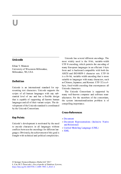 (PDF) Unicode