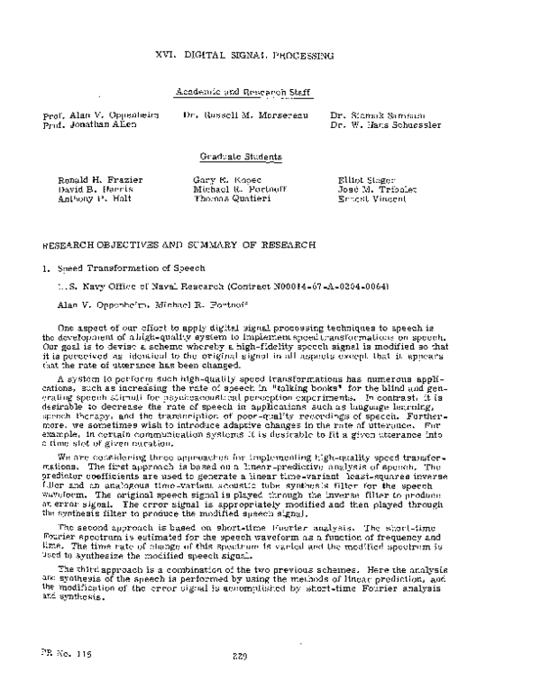 (PDF) Digital Signal Processing