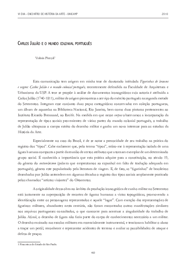 (PDF) Carlos Julião e o mundo colonial português