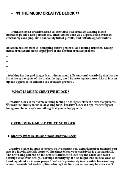(PDF) OVERCOMING MUSIC CREATIVE BLOCK (1)