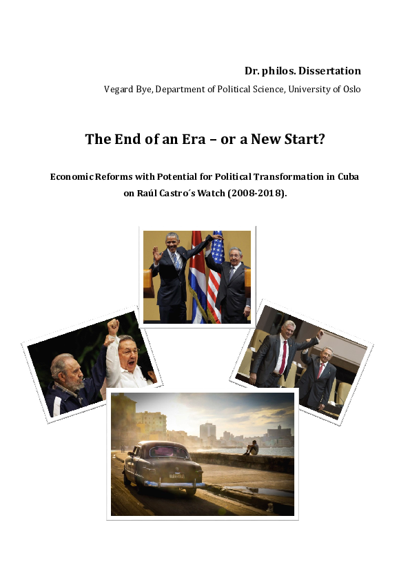 (PDF) The End of an Era – or a New Start? Economic Reforms with ...