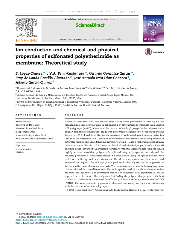 (PDF) Ion conduction and chemical and physical properties of sulfonated polyetherimide as ...