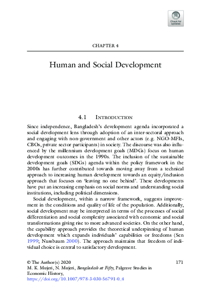 (PDF) Human and Social Development