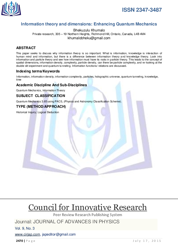 (PDF) Quantum Mechanics 3.65 using PACS, (Physics and Astronomy ...