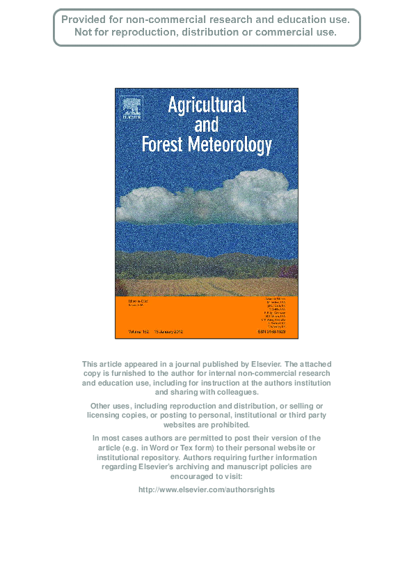 (PDF) Seasonality of soil CO2 efflux in a temperate forest: Biophysical ...