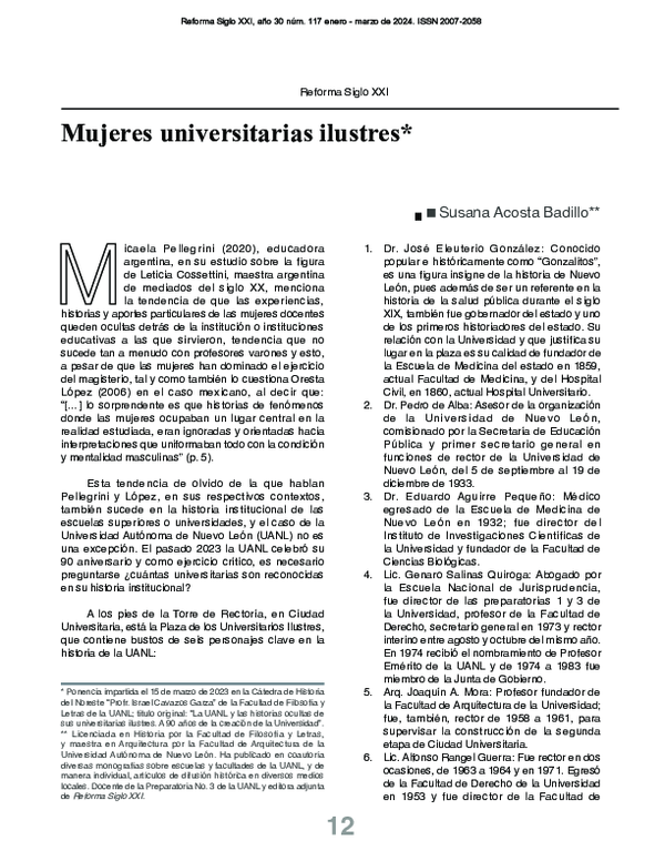 (PDF) Mujeres universitarias ilustres
