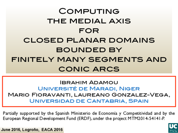 (PDF) Computing the medial axis for closed planar domains bounded by finitely many segments and ...