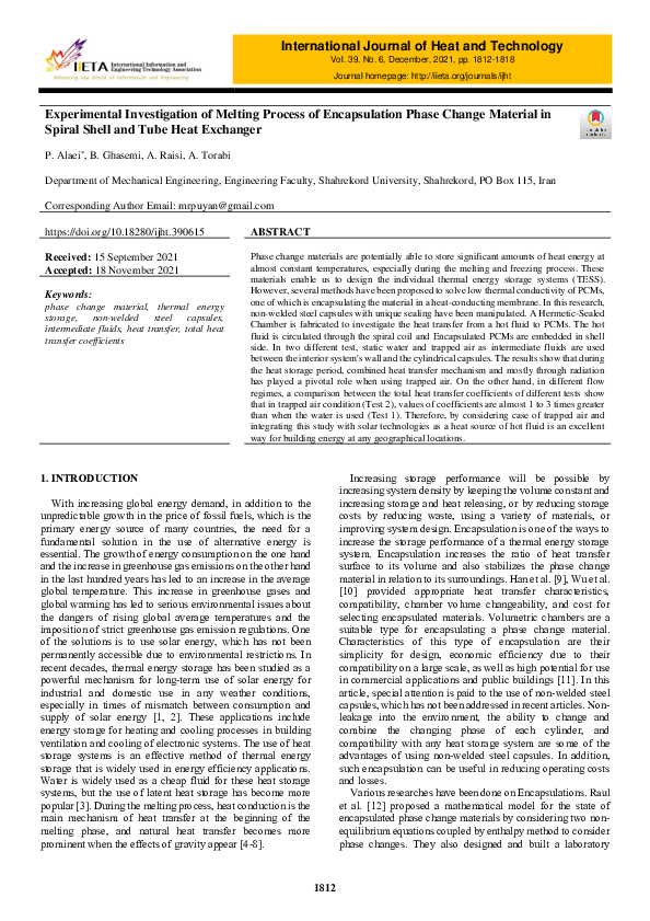 (PDF) Experimental Investigation of Melting Process of Encapsulation ...