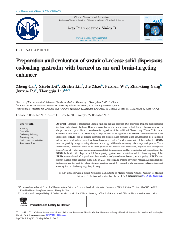 Pdf Preparation And Evaluation Of Sustained Release Matrix Tablets Based On Metoprolol And An