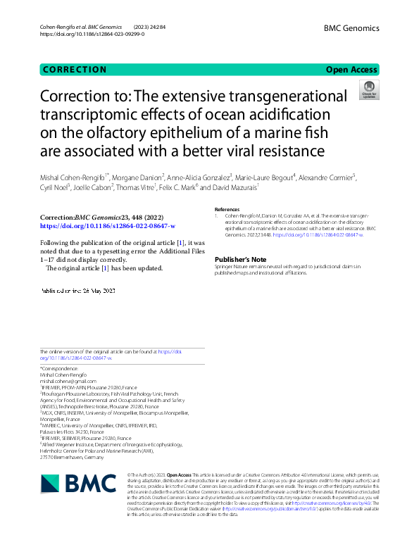(PDF) Correction to: The extensive transgenerational transcriptomic ...