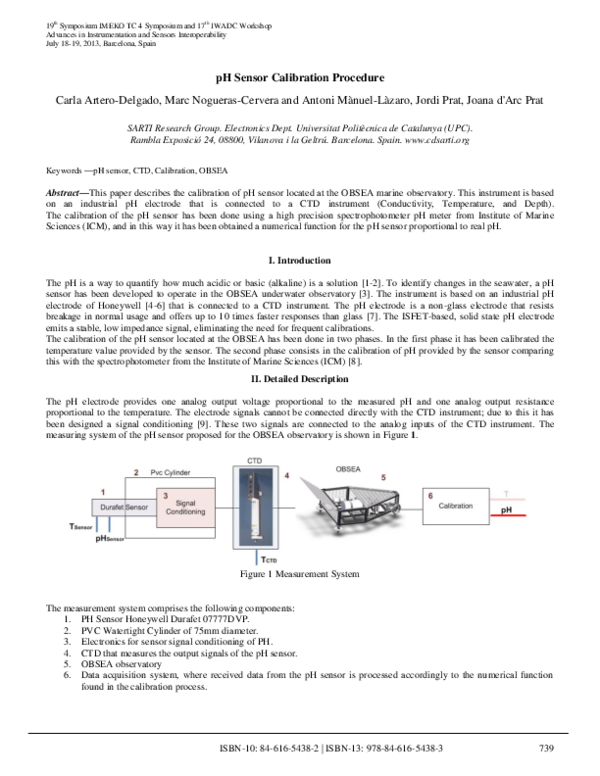 (PDF) pH sensor calibration procedure