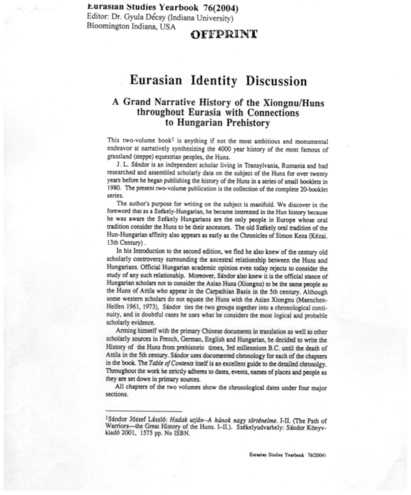 (PDF) A Grand Narrative History of the Xiongnu: Huns throughout Eurasia ...