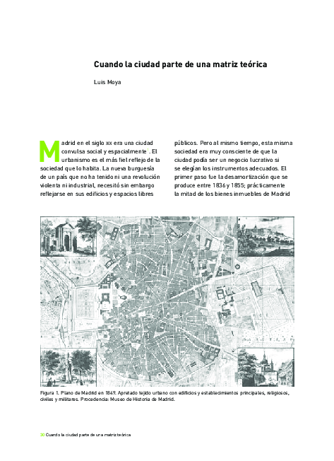 (PDF) Cuando la ciudad parte de una matriz teórica