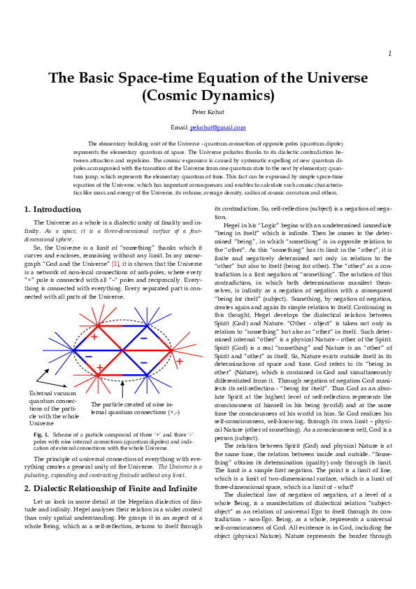 (PDF) The space‐time equation of the universe dynamics