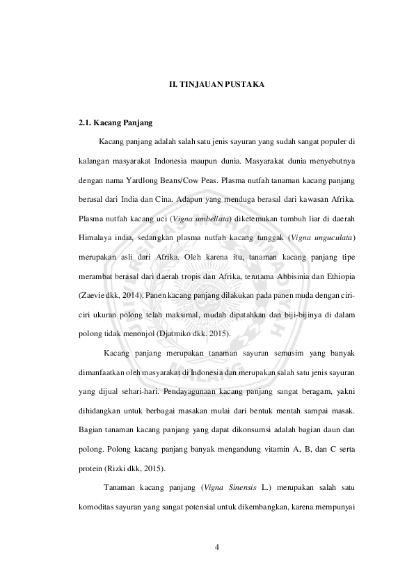 (PDF) PERTUMBUHAN DAN HASIL KACANG PANJANG (Vigna sinensis L ...