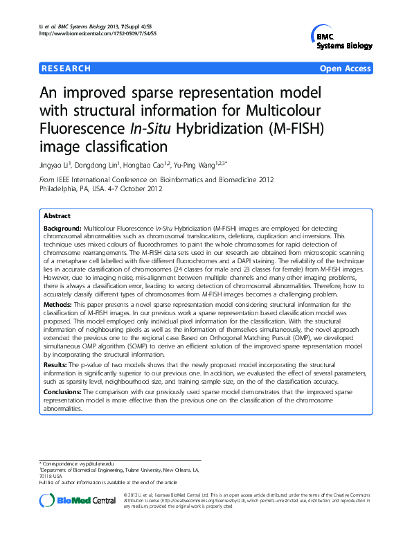 (PDF) An improved sparse representation model with structural ...