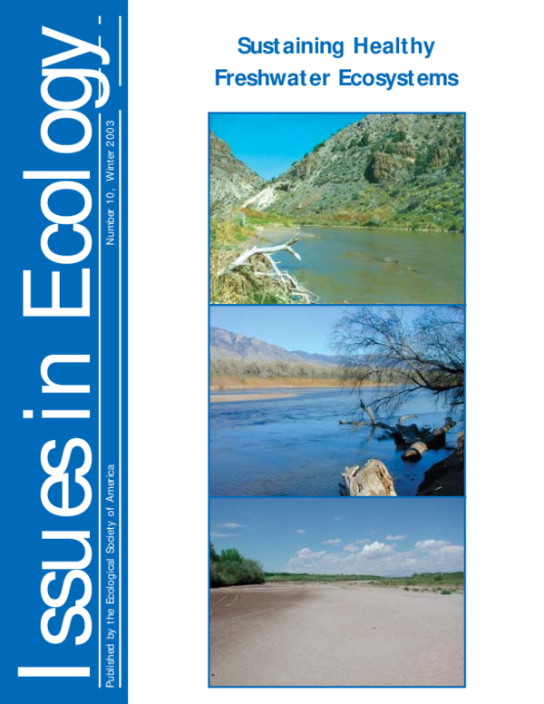 (PDF) Sustaining healthy freshwater ecosystems