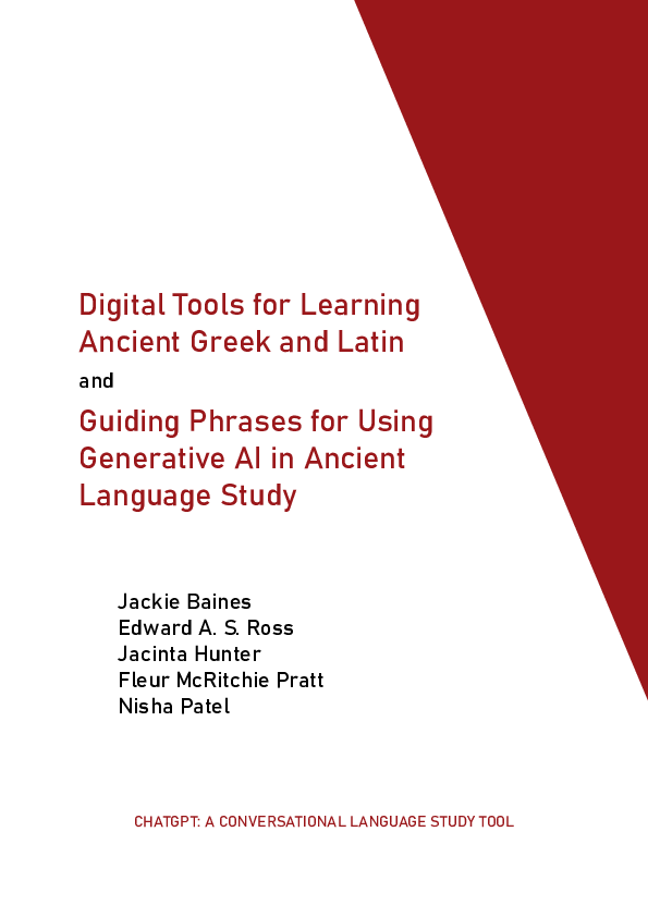 (PDF) Digital Tools for Learning Ancient Greek and Latin and Guiding ...