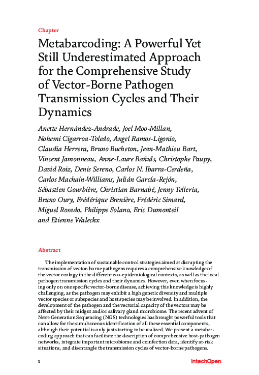 (PDF) Metabarcoding: A Powerful Yet Still Underestimated Approach for ...