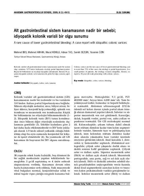 (PDF) A rare cause of lower gastrointestinal bleeding: A case report ...