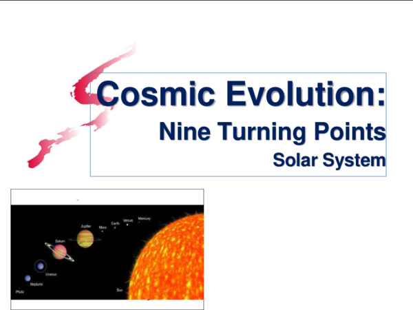 (PDF) Cosmic Evolution: Nine Turning Points - Solar System | Gary A ...