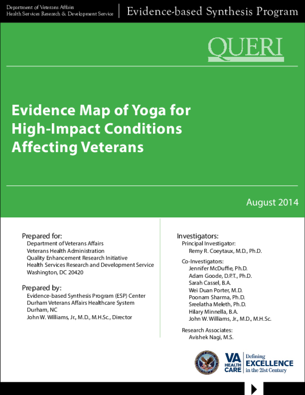 (PDF) Evidence Map of Yoga for High-Impact Conditions Affecting Veterans