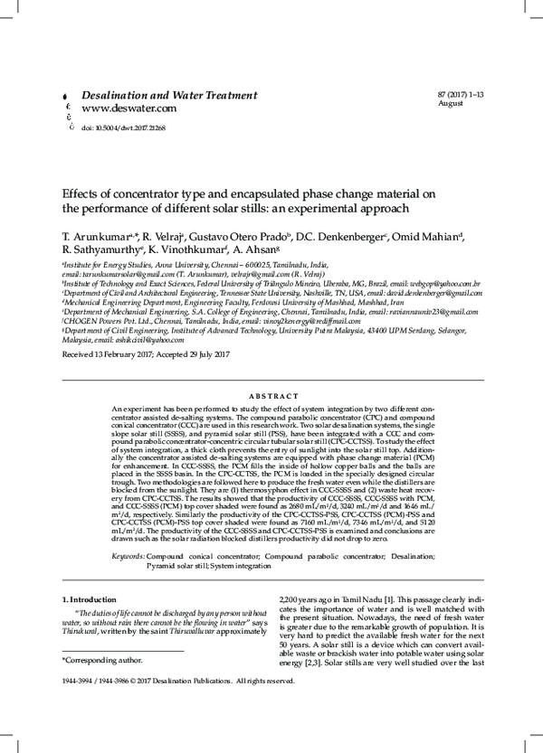 (PDF) Effects of concentrator type and encapsulated phase change material on the performance of ...
