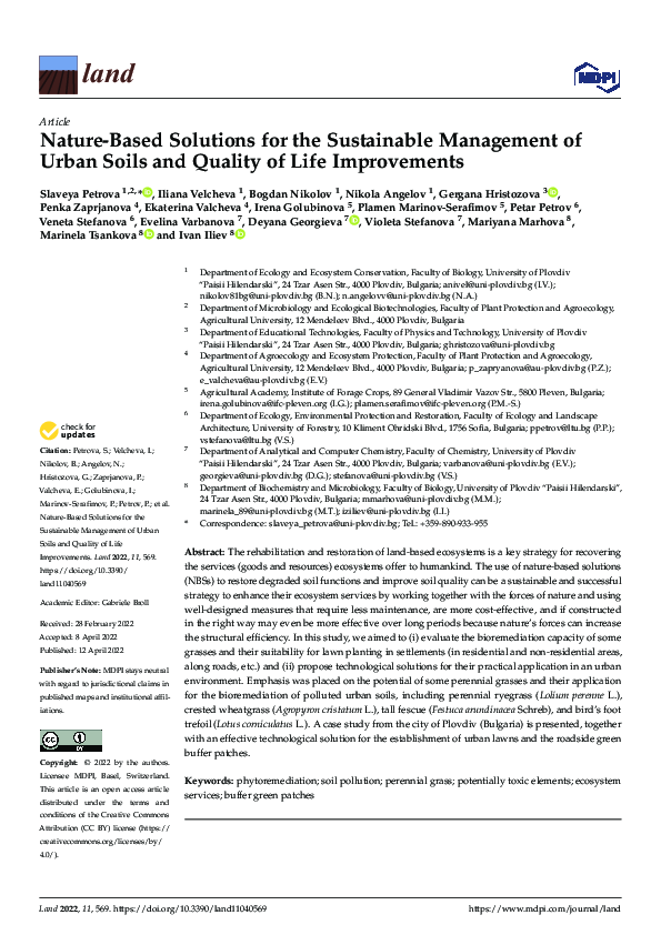 (PDF) Nature-Based Solutions for the Sustainable Management of Urban ...
