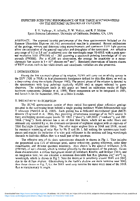 (PDF) Expected Scientific Performance of the Three Spectrometers on the ...