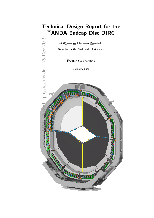 (PDF) Technical Design Report for the PANDA Endcap Disc DIRC