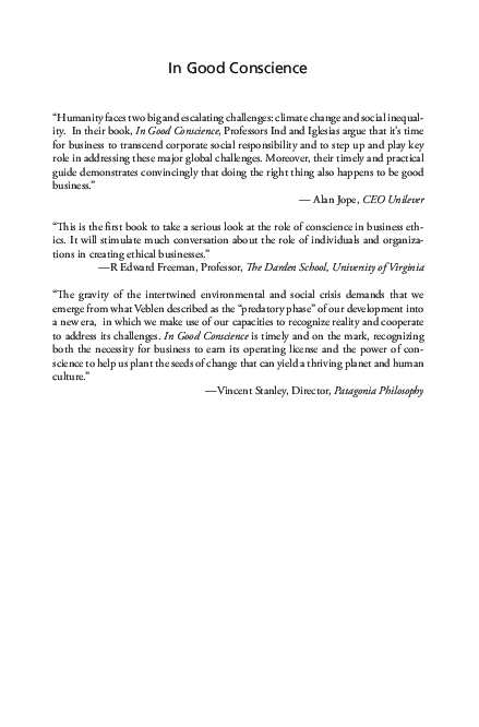 (PDF) In Good Conscience