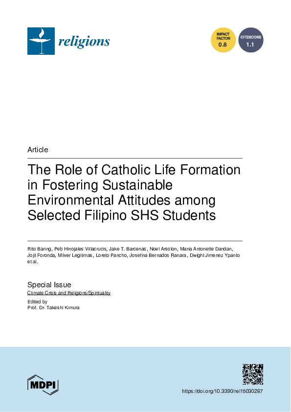 (PDF) The Role of Catholic Life Formation in Fostering Sustainable ...