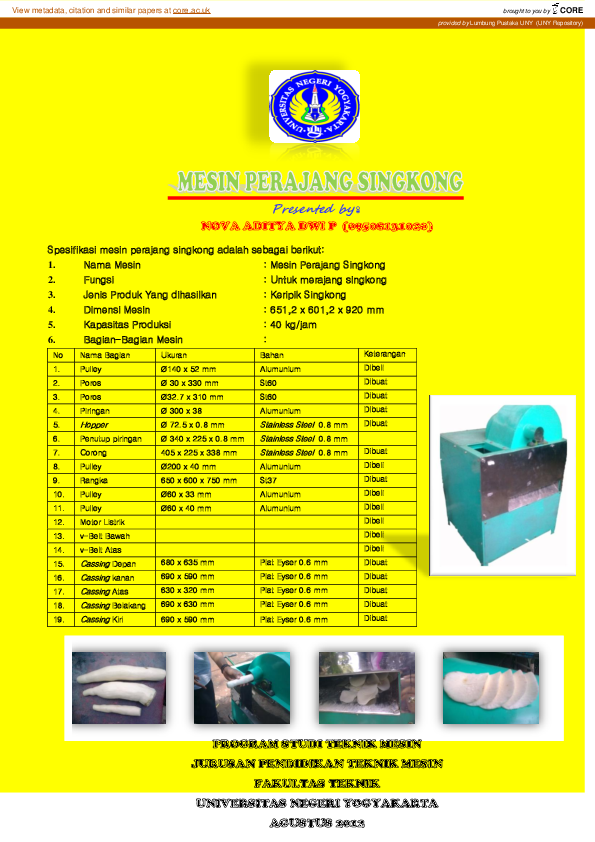(PDF) Proses Pembuatan Corong, Hopper, Dan Tutup Piringan Pada Mesin ...