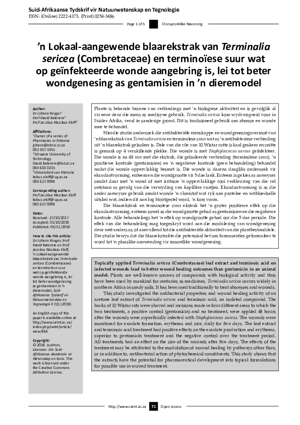 (PDF) Topically applied Terminalia sericea (Combretaceae) leaf extract ...