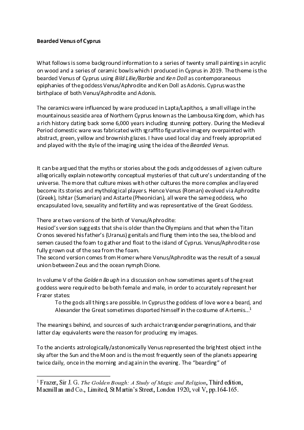 (PDF) Bearded Venus of Cyprus