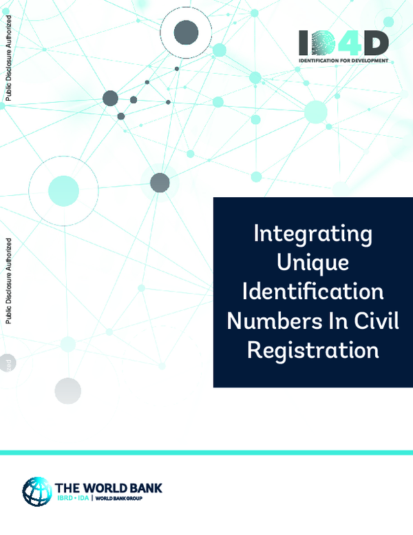 (PDF) Integrating Unique Identification Numbers in Civil Registration