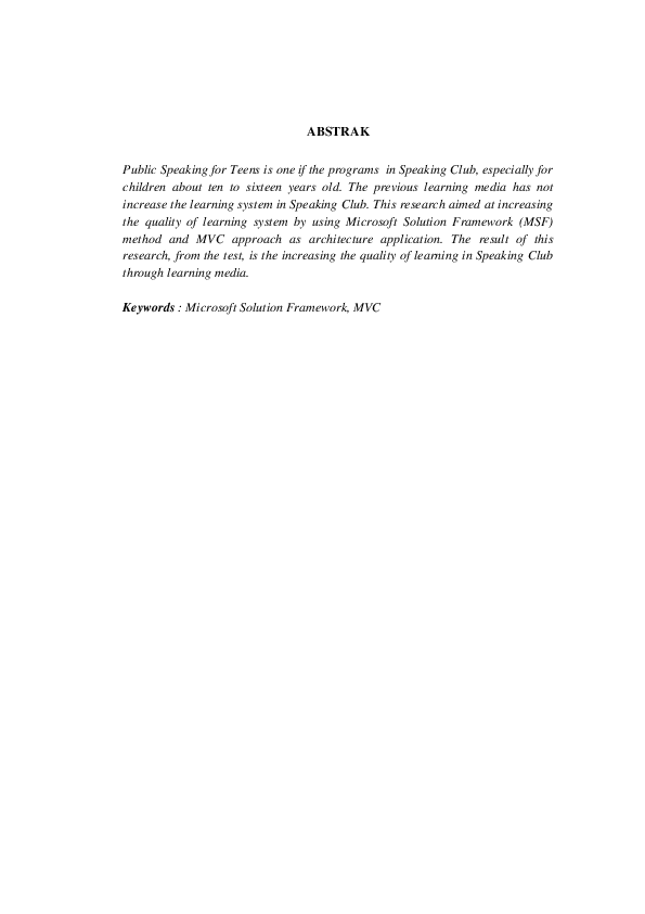 (PDF) Enhancing Public Speaking for Teens Using Multimedia