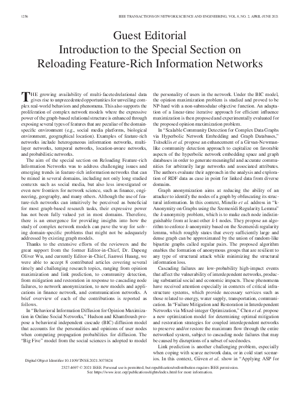 (PDF) Guest Editorial Introduction to the Special Section on Reloading ...