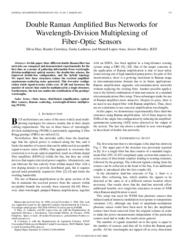 (PDF) Double Raman Amplified Bus Networks for Wavelength-Division ...