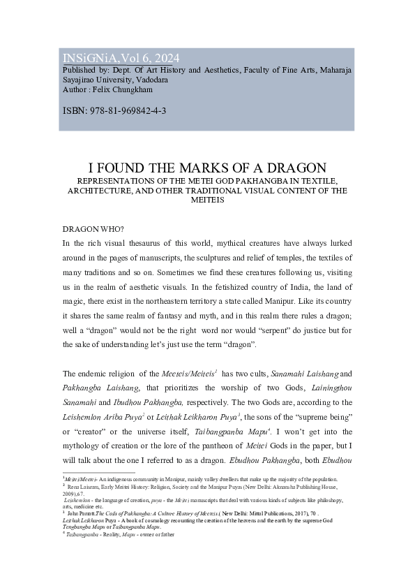 (DOC) I found the marks of a dragon paper