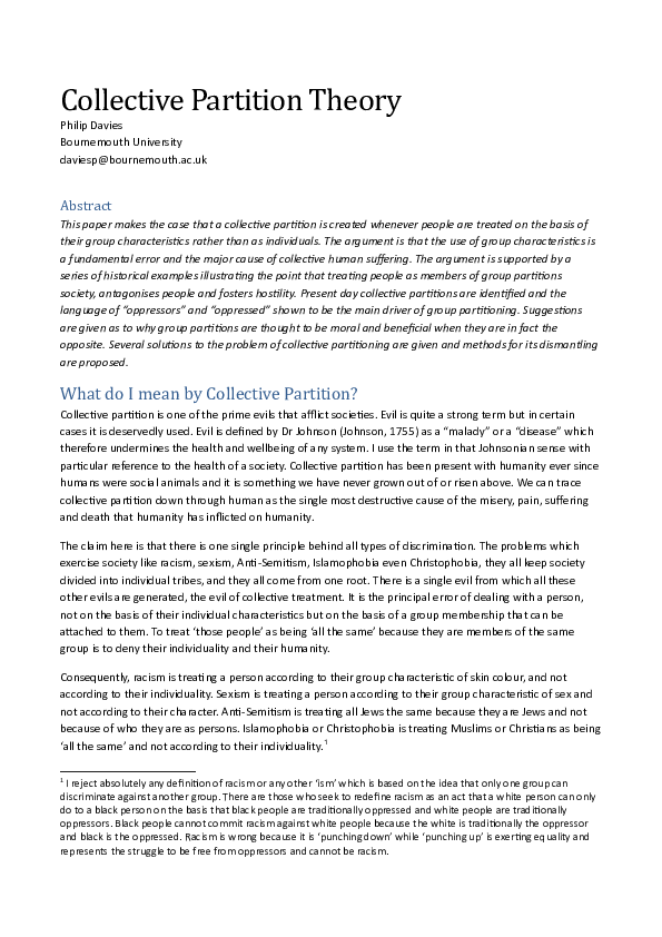 (DOC) Collective Partition Theory