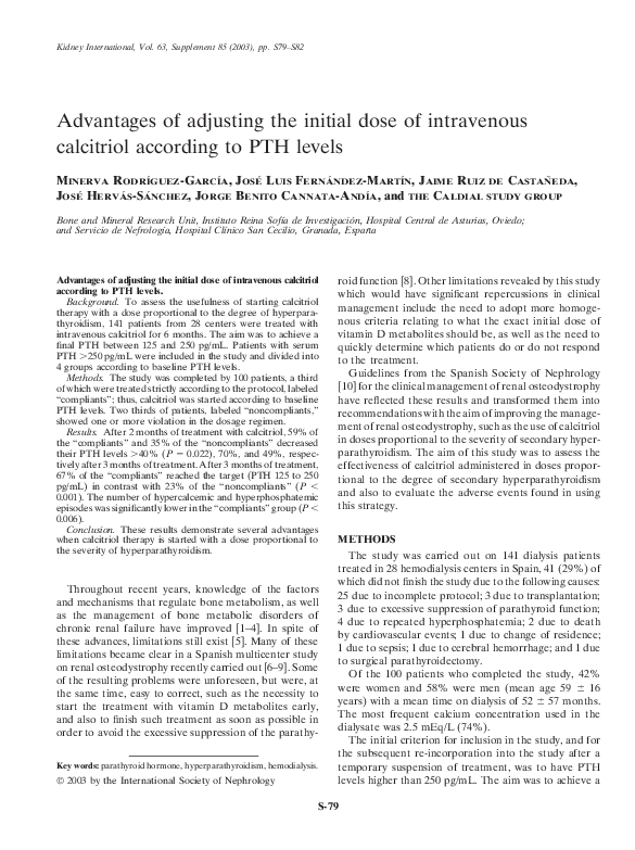 (PDF) Advantages of adjusting the initial dose of intravenous ...